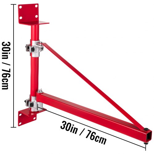 VEVOR Scaffold Electric Hoist Swing Arm 600/300kg, Pivoting Hoist Boom ...