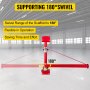 VEVOR Scaffold Electric Hoist Swing Arm 600/300kg, Pivoting Hoist Boom ...