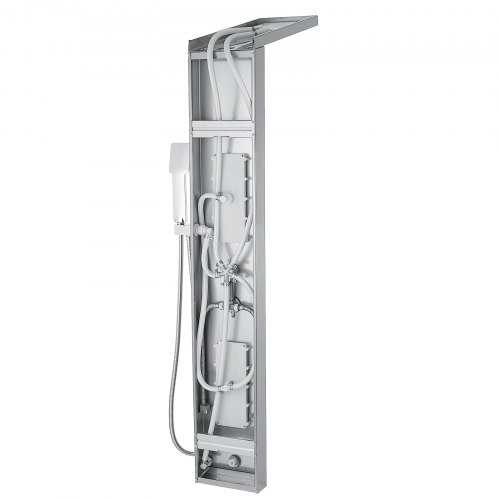 VEVOR 5 in1 Shower Panel Tower System Brushed Silver Stainless Steel ...