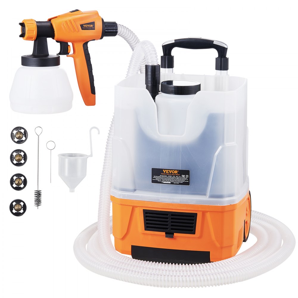 VEVOR Paint Sprayer, 1300W Electric Spray Paint Gun with Air Hose ...