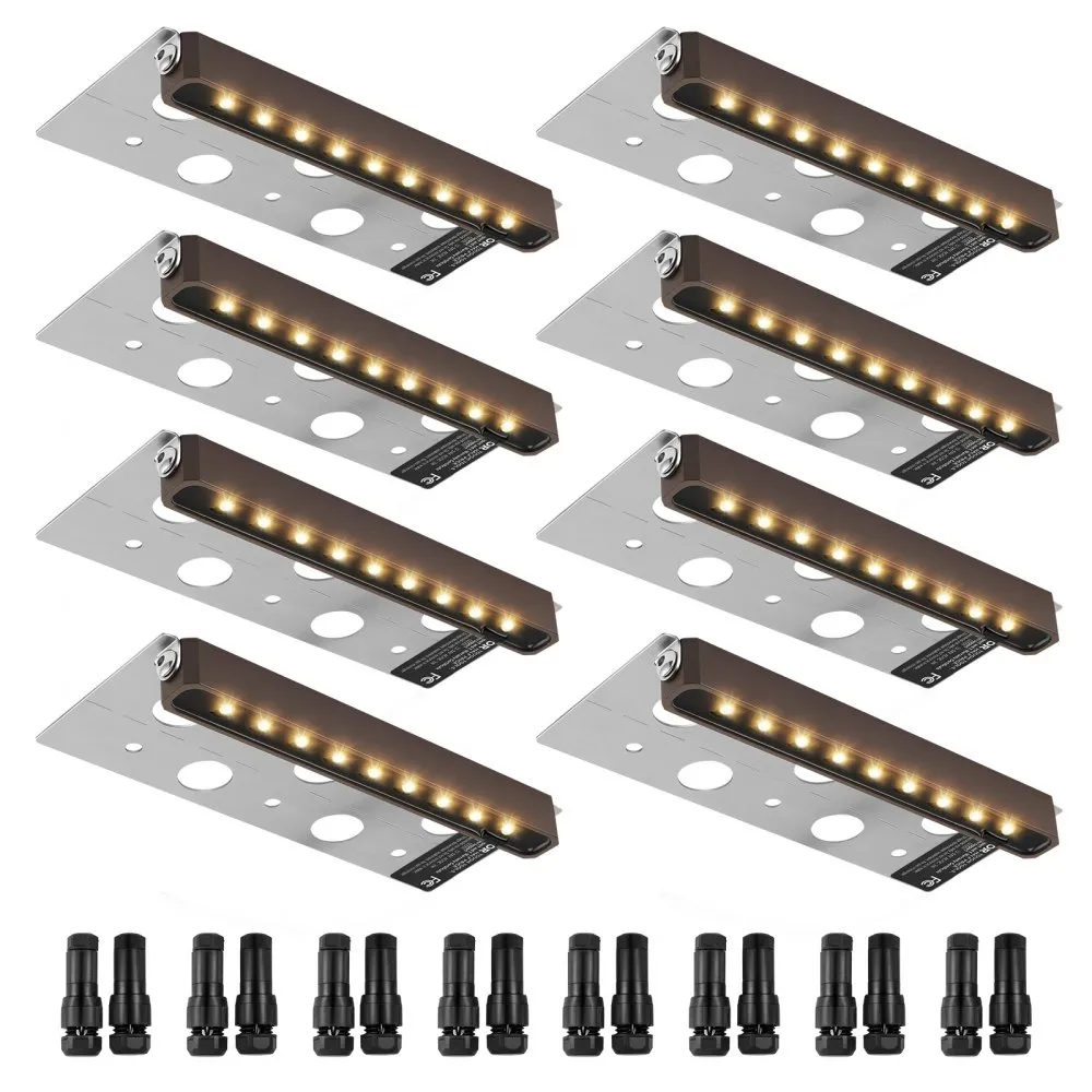 VEVOR LED Hardscape Lighting, 6.8 Inch Retaining Wall Lights, 3W 12V ...