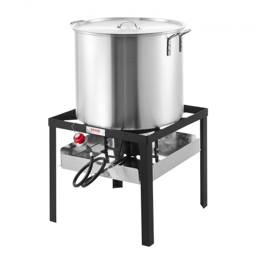 60 Qt Seafood Boiling Kit with Strainer Outdoor Crab Crawfish Cooking ...
