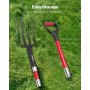 VEVOR Garden Fork, 4-Tine Gardening Pitchfork with Fiberglass Handle ...