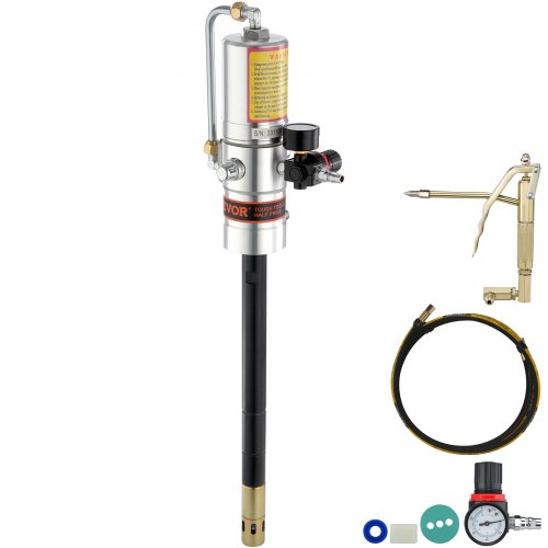 VEVOR Grease Pump, 50:1 Pressure Ratio Air Operated Grease Pump with 13 ...