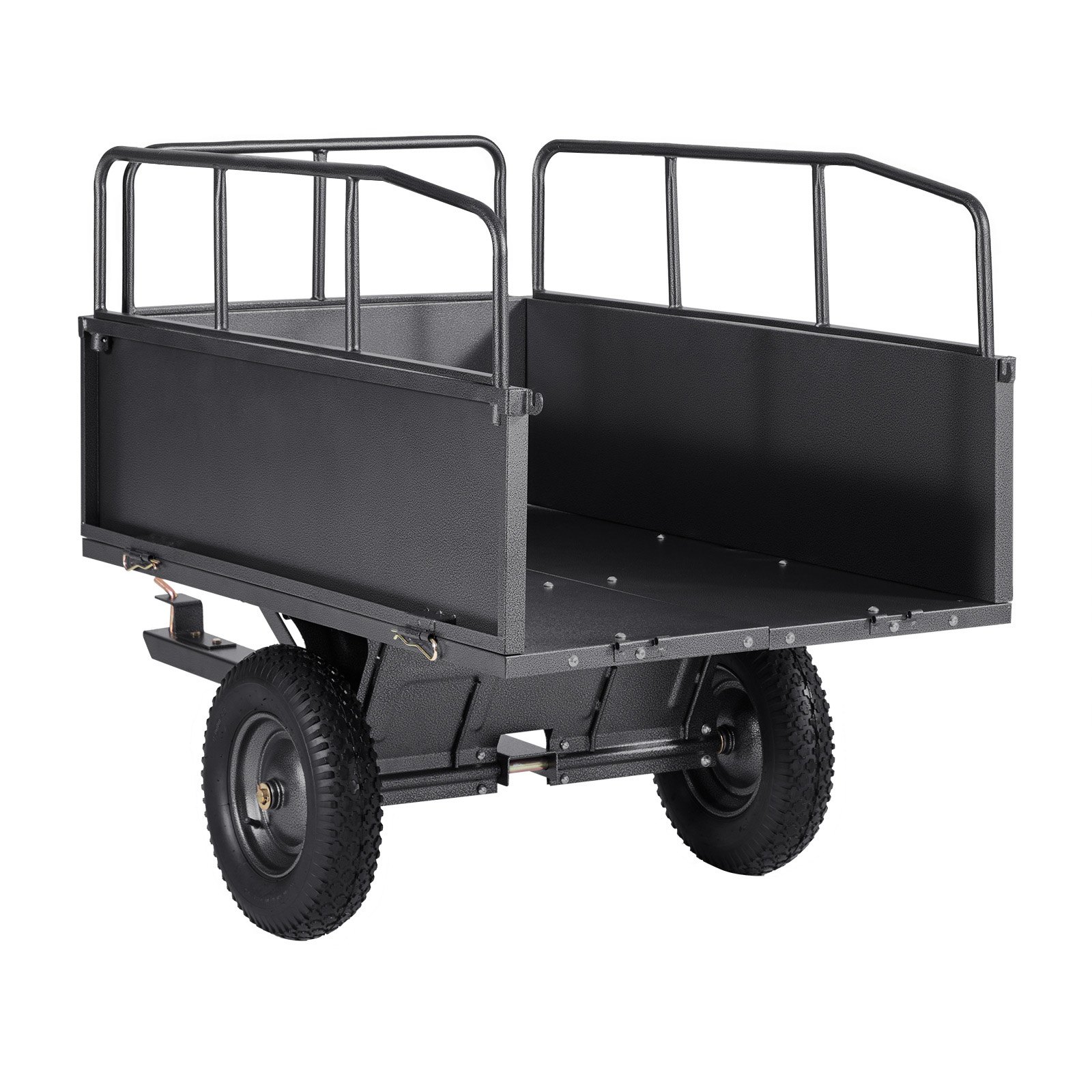VEVOR Garden Utility Trailer - 17 Cu. Ft, 600lbs, 16" Tires