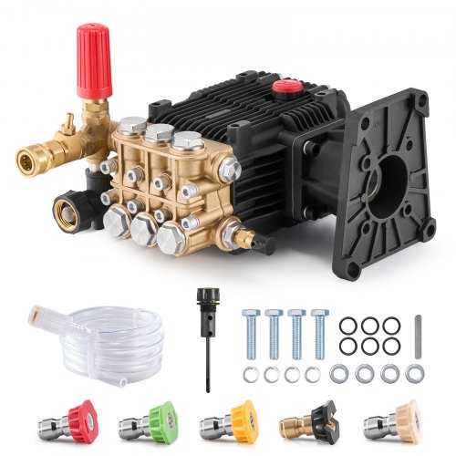 Pressure Washer Pump 1 Inch Shaft 4000 PSI 4.0 GPM Horizontal Triplex ...