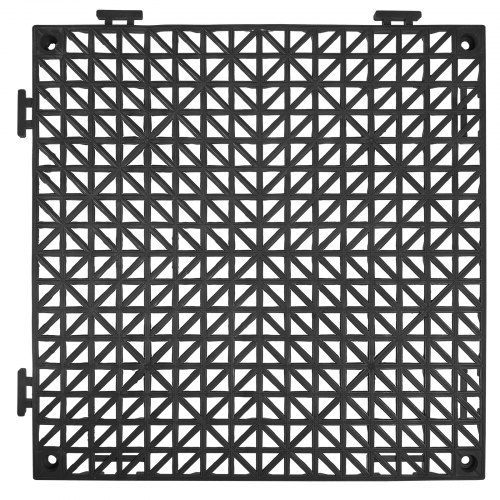 VEVOR Interlocking Tile 50PCS Black, Drainage Tiles 12" x 12" Splicing ...