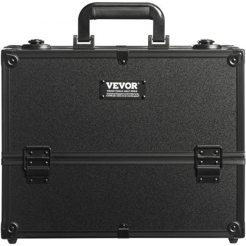 VEVOR Makeup Train Case 14.6 inch Large Portable Cosmetic Case, 6 Tier ...