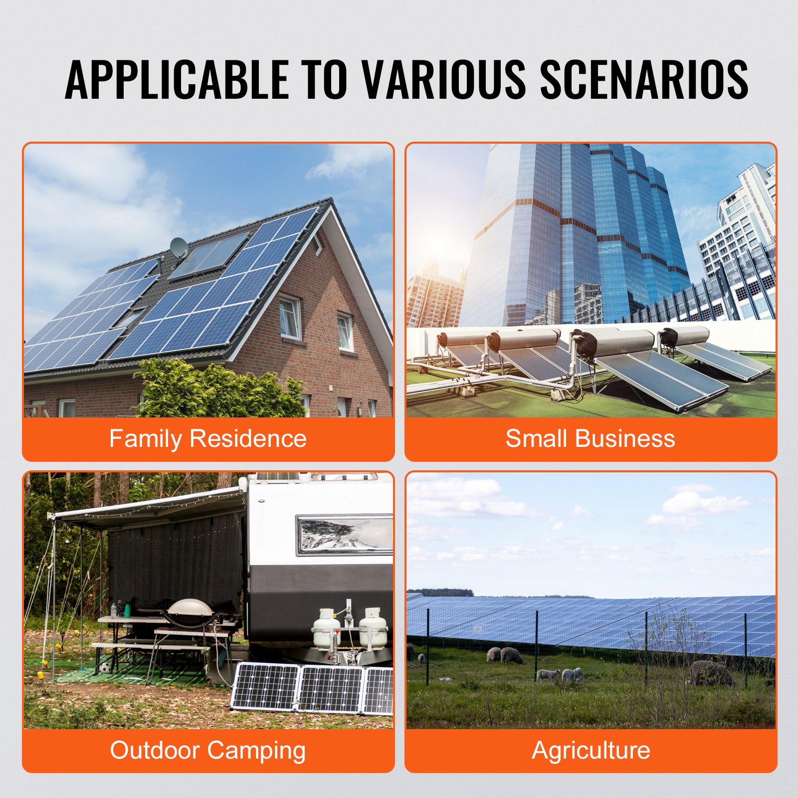 VEVOR Solar Grid Tie Micro Inverter, 1200W, Solar Micro Inverter, IP67 ...