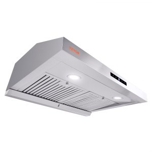 VEVOR Under Cabinet Range Hood, Dual Motors Ductless Kitchen Stove Vent ...
