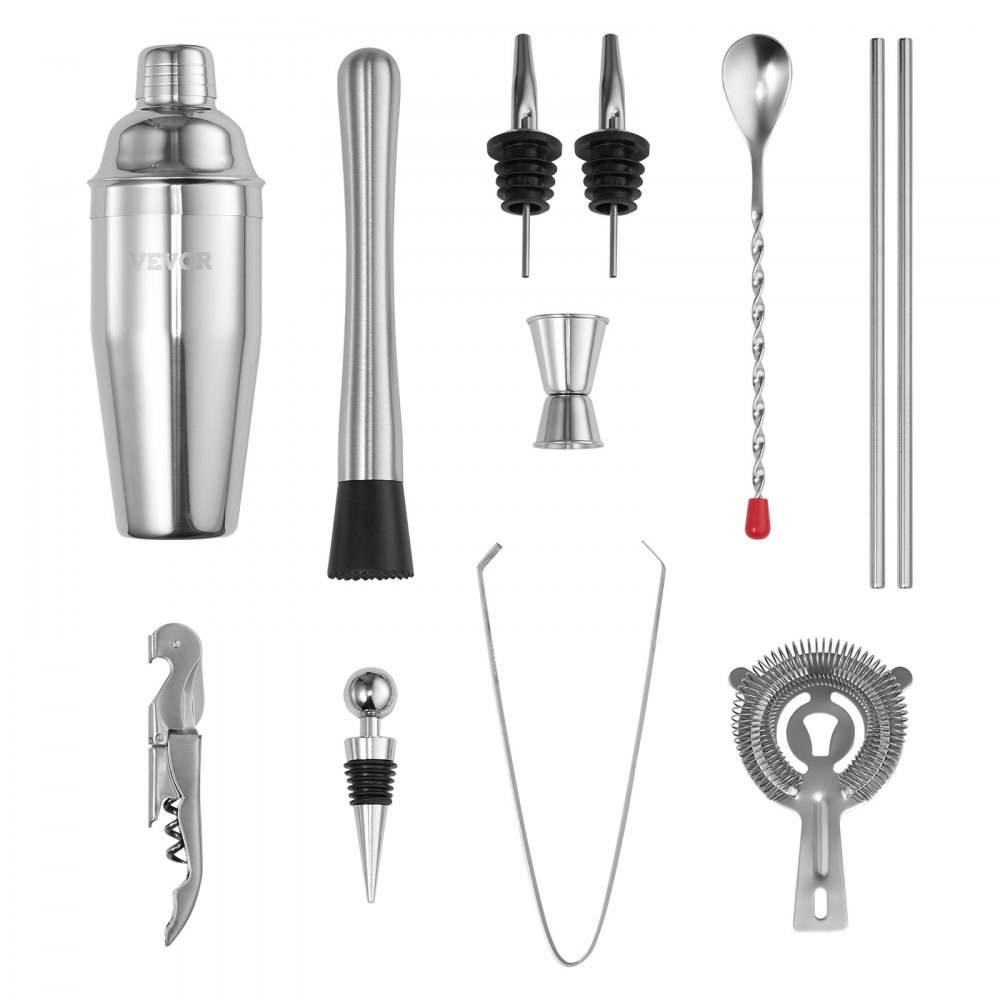 VEVOR Cocktail Bar Shaker Set – 13 PCS 304 Stainless Steel