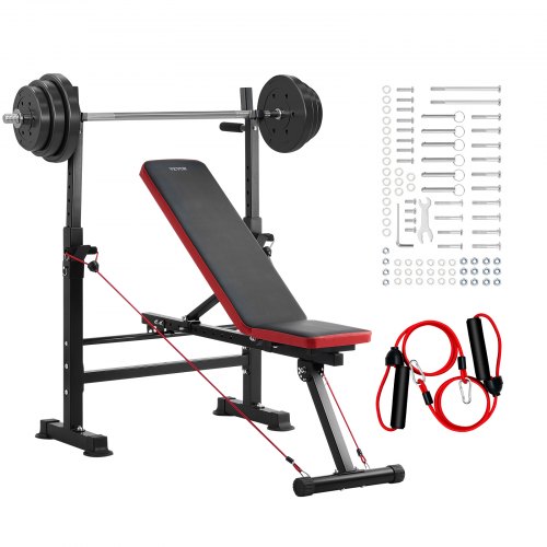 Weight Bench Sit up Bench for Home Gym Strength Training Adjustable ...
