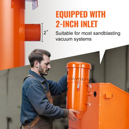 VEVOR Dust Collection System: 1450W Dust Collector Media Reclaimer with ...