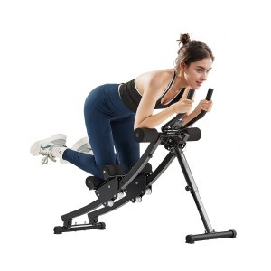 VEVOR AB Workout Machine, Dual-track Ab Workout Equipment at Home Gym ...
