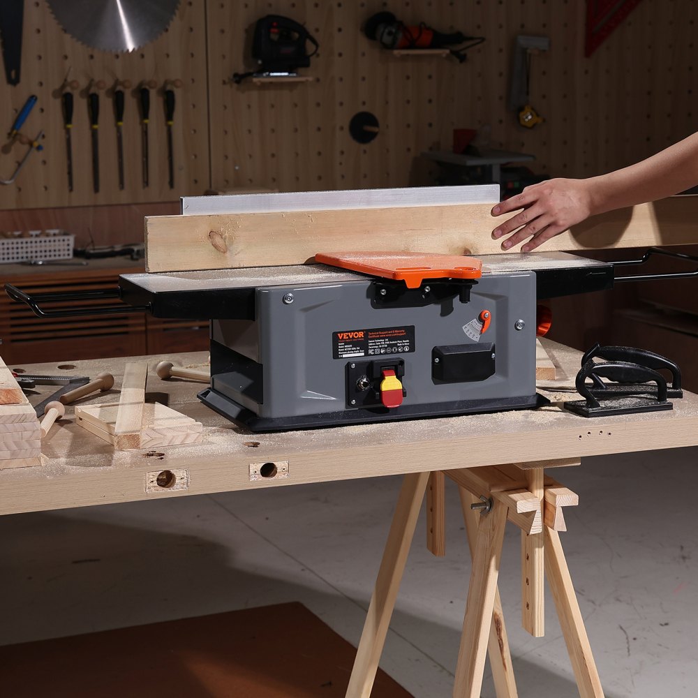 VEVOR Spiral Benchtop Jointer, 8-Inch, 2HP 10000 RPM Bench Top Wood ...
