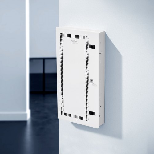 Structured Media Center Enclosure 28 in with Vented Hinged Door Cable ...