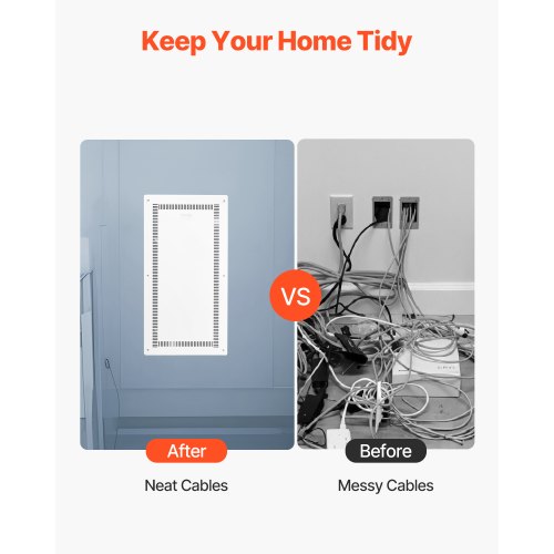 Structured Media Enclosure 28 in Recessed in-Wall TV Media Box with ...