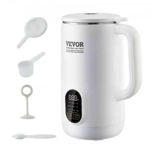 VEVOR Nut Milk Maker, 9-in-1 Soy Milk Maker with 12-Leaf Blades, 800ML ...