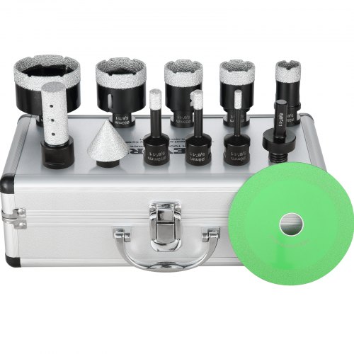 VEVOR Diamond Core Drill Bit Set, 8 PCS 6/8/10/25/35/38/50/65mm Diamond ...