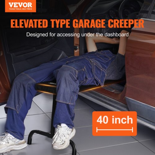 VEVOR 40 in Under Dash Creeper 330 lbs Rolling Garage Creeper Height ...