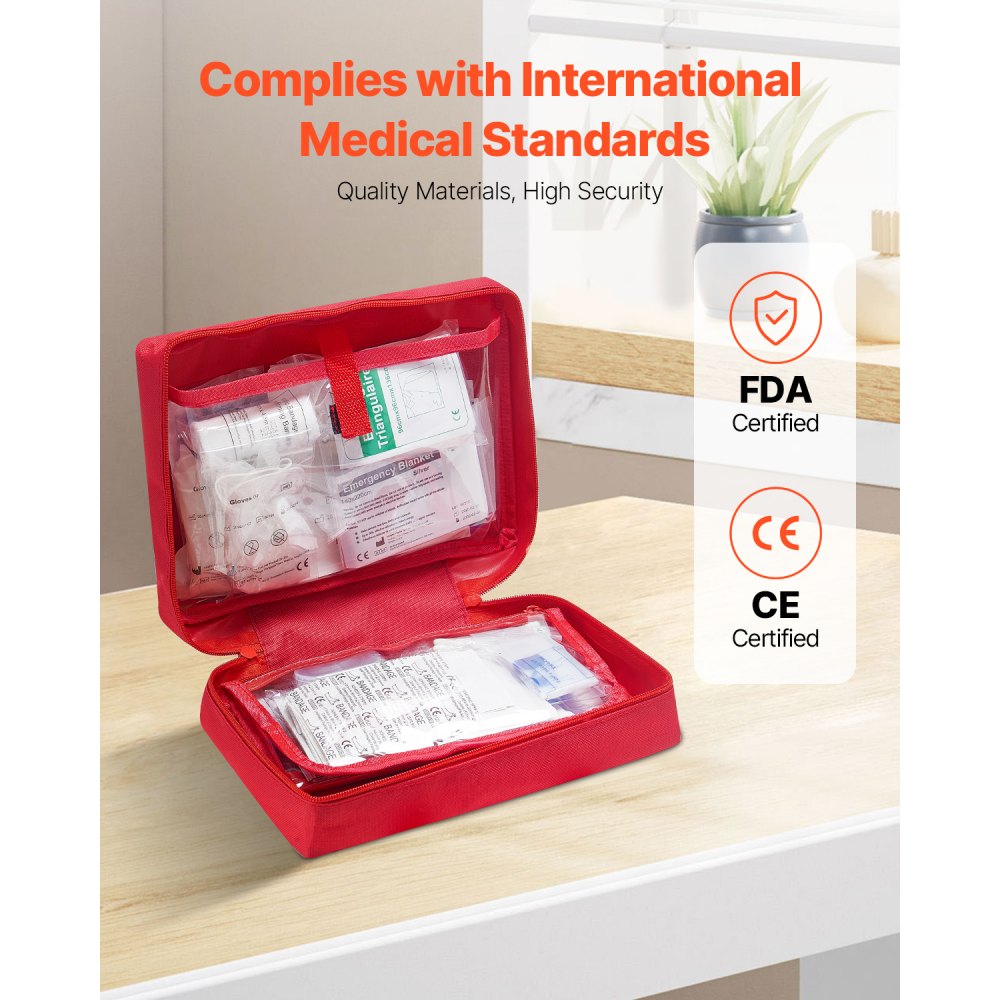 VEVOR Emergency First Aid Kit – 420-Piece, 600D Nylon Case