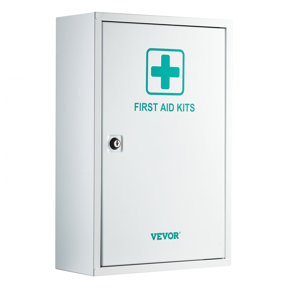 VEVOR Wall Mountable First Aid Box – 3-Shelf, 1000 Pieces