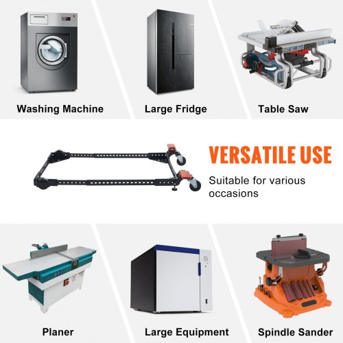 VEVOR Mobile Base Heavy Duty Universal Stand 500 lbs Capacity For Tools ...