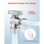 VEVOR Brass Angle Stop Valve – 10 Pack, 1/4 Shut Off Valves