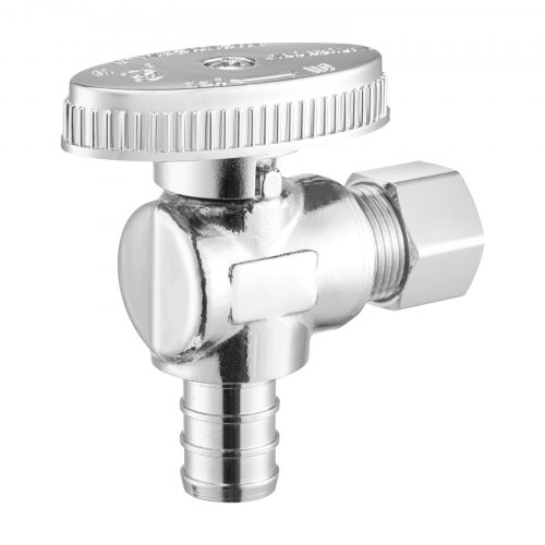 10 Pack Angle Stop Valve 1/2" PEX x 3/8" OD Compression 1/4 Turn Shut ...