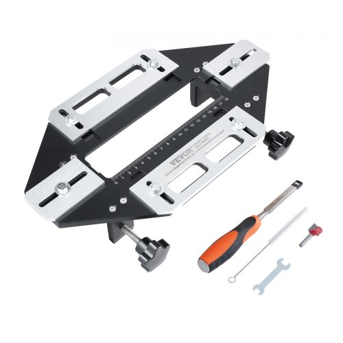 VEVOR Door Hinge Jig, Aluminum Alloy Woodworking Hole Opener, Flexible ...