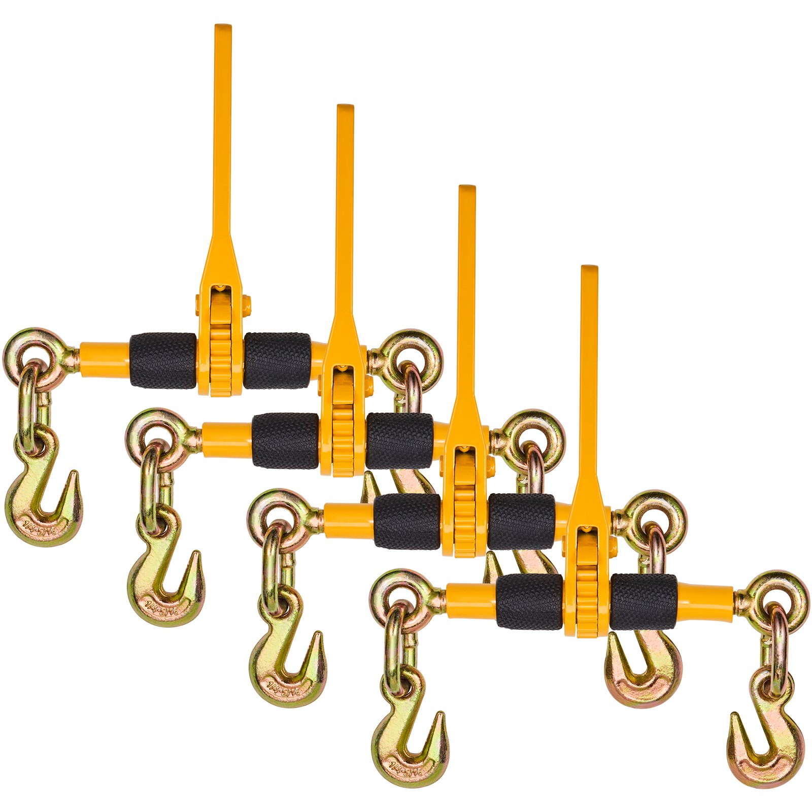 VEVOR Ratchet Chain Binders, 1/4"-5/16", 2600 lbs Safe Working Load, 4 ...