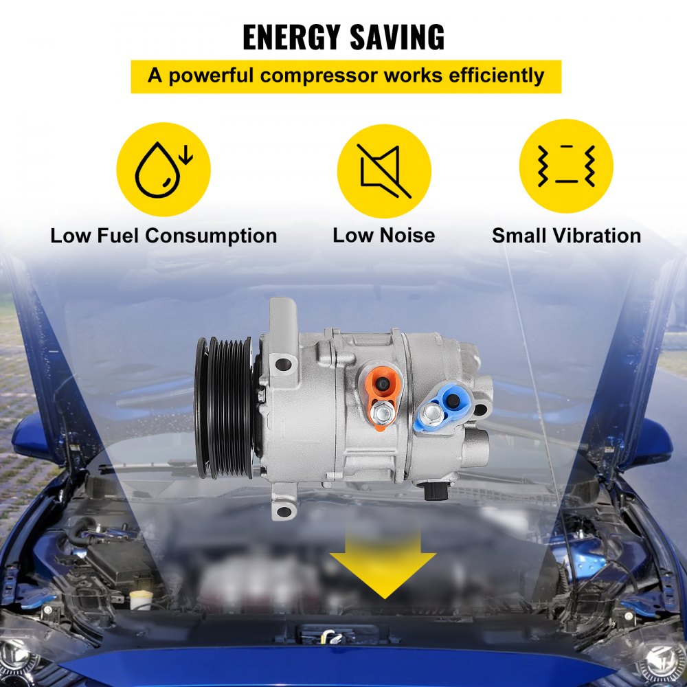 AC A/C Compressor for 07-18 Jeep Compass, 07-09 Patriot, 07-18 Dodge ...