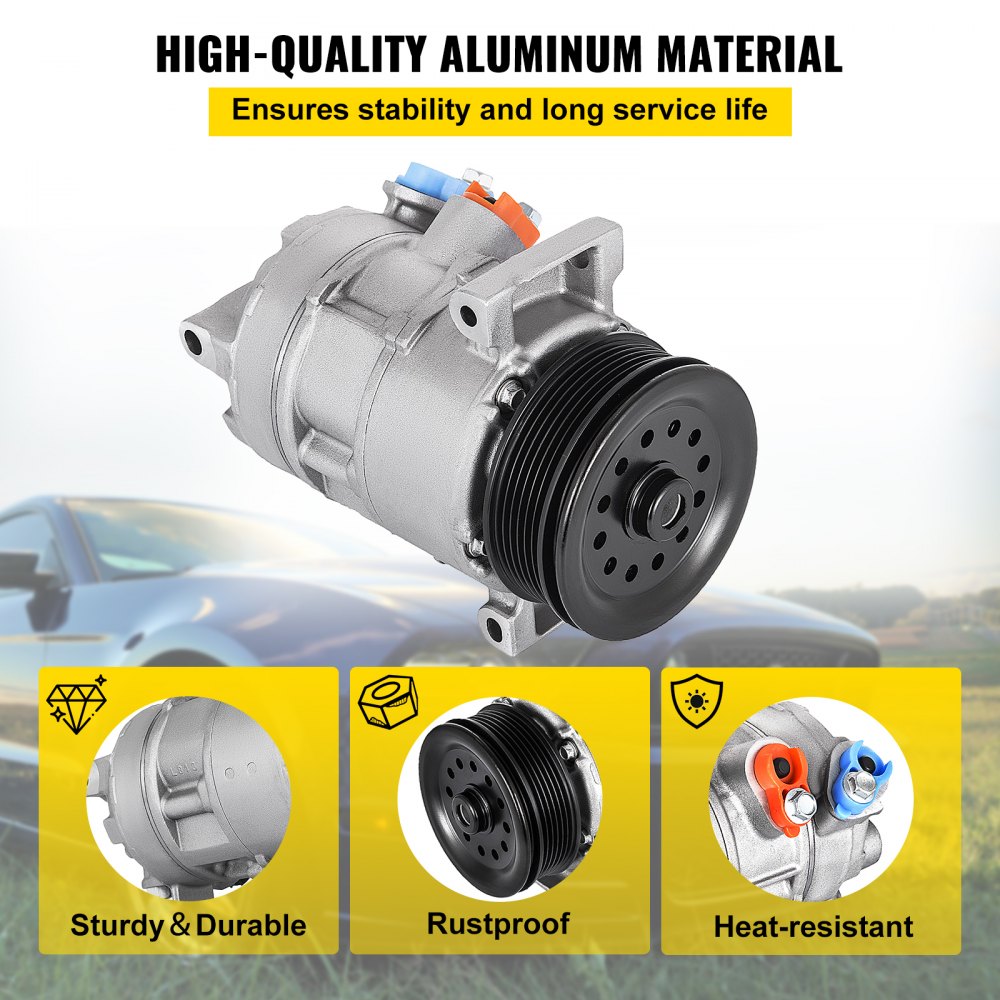 AC A/C Compressor for 07-18 Jeep Compass, 07-09 Patriot, 07-18 Dodge ...