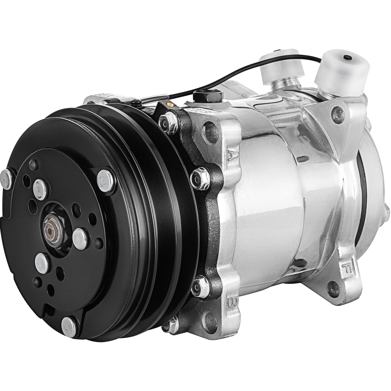 SD508 Sanden Style AC Compressor V-Belt 2 Groove Pulley 3/4" 7/8" A/C ...