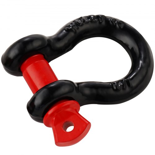 VEVOR 1/2" D-Ring Shackle, 4 Pack Alloy Steel Shackles 17637 lbs (8 Ton ...