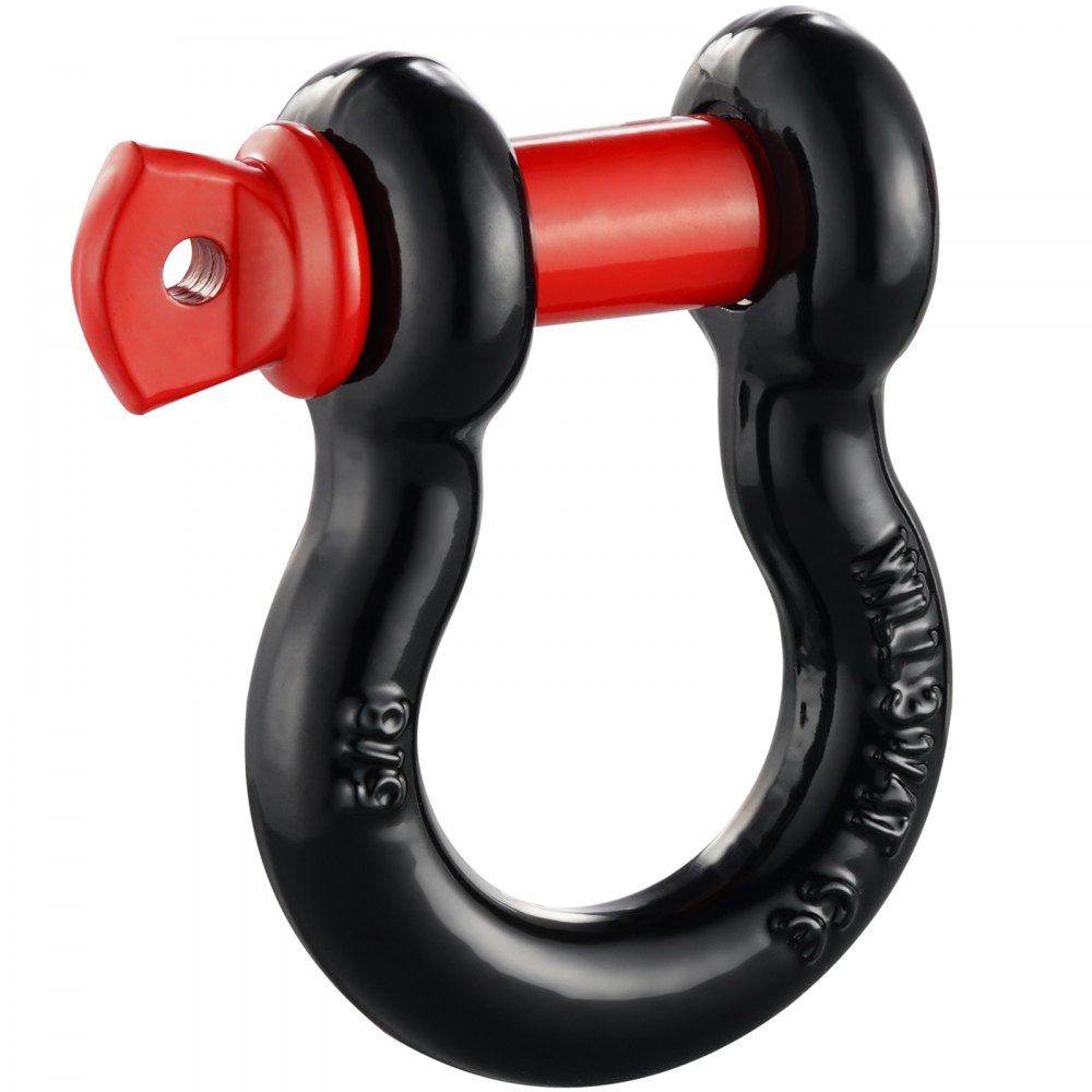 VEVOR 5/8" D-Ring Shackle, 4 Pack Alloy Steel Shackles 28660 lbs (13 ...