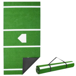 VEVOR Baseball Hitting Mat, 366x183cm Batting Cage Mat, Batters Box ...