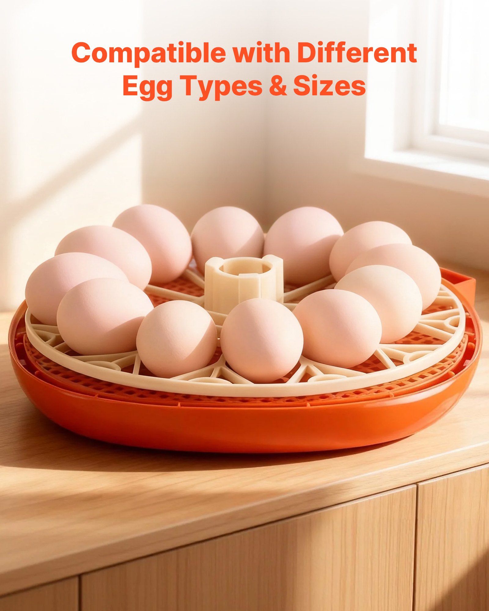 VEVOR 12 Egg Incubator, Automatic Egg Turner with LED Candler ...