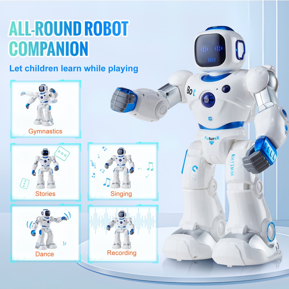 VEVOR RC Robot Toy – 2.4GHz Remote, 200 Action Combos