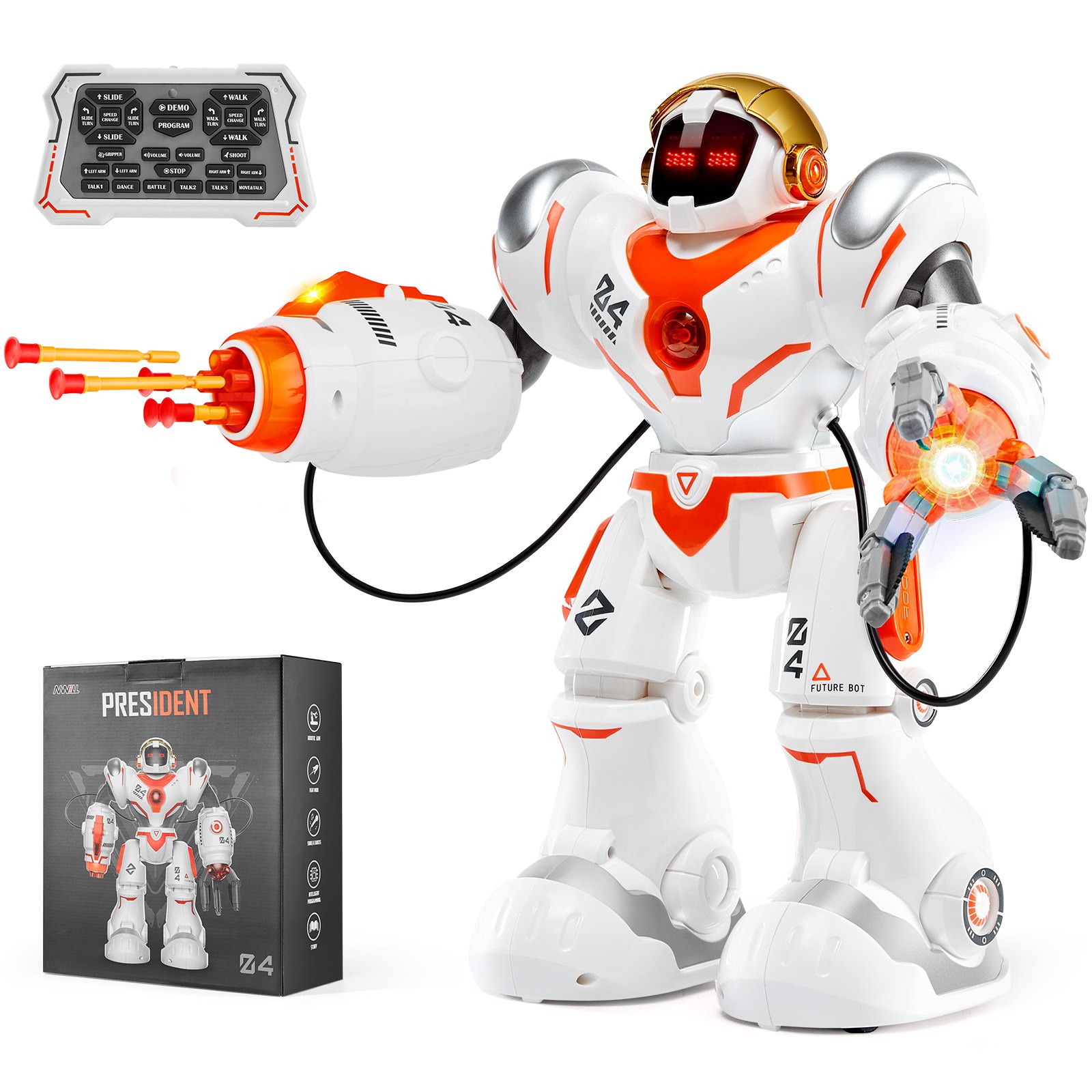 VEVOR RC Robot Toy Battle Robot for Kids Remote Control Robotic Toy ...