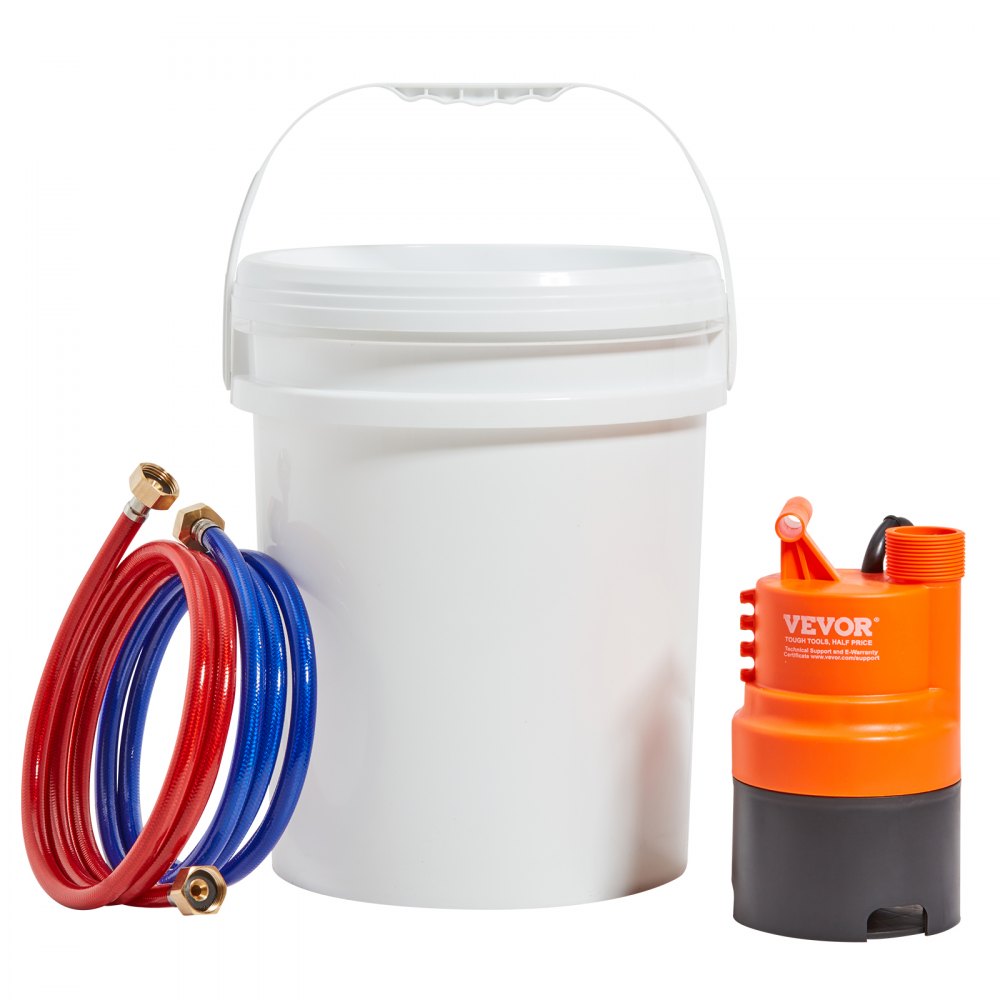 VEVOR Tankless Water Heater Flushing Kit, Includes Efficient Pump & 5 ...