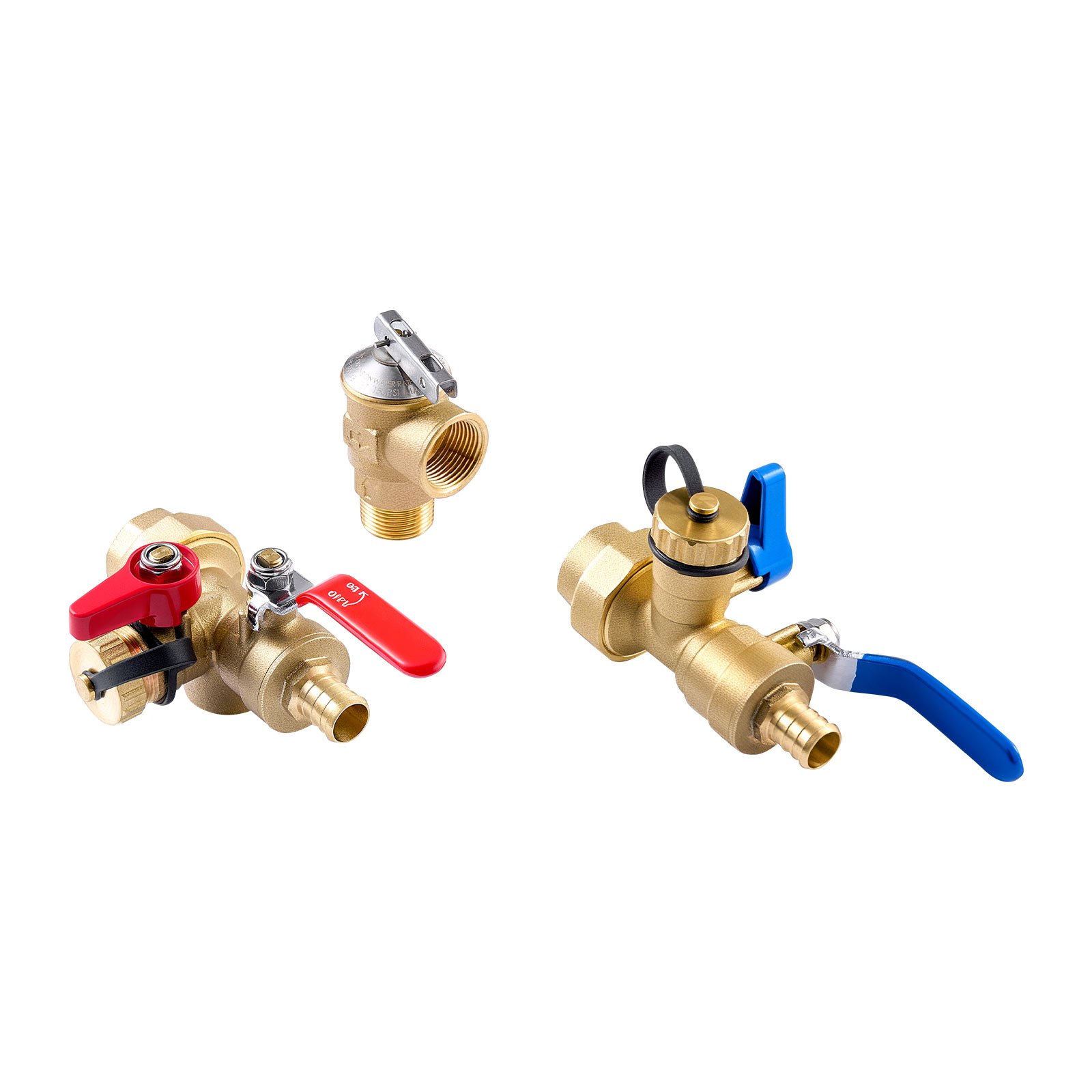 VEVOR Water Heater Kit, 3/4 Inch Tankless Water Heater Service Valve ...