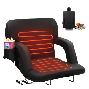 VEVOR Double Heated Stadium Seat with Back Support, 3 Level Heating ...