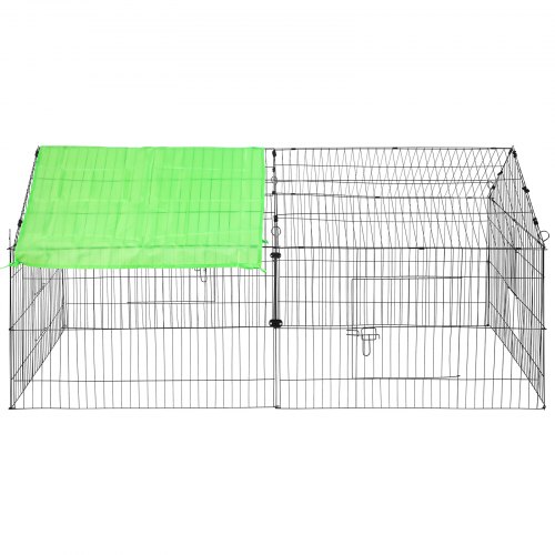 VEVOR Large Metal Chicken Coop, 71" x 30" x 30", Rabbit Run Enclosure ...