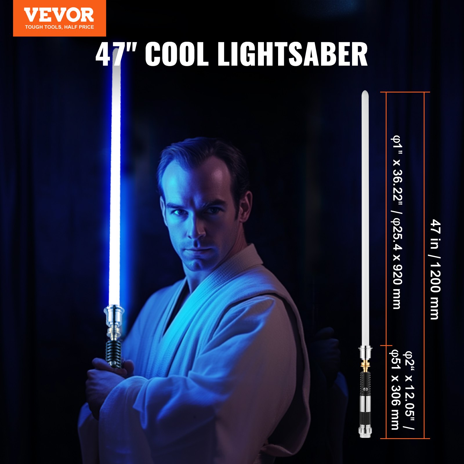 Lightsaber 12 RGB Colors 16 Sounds Mode Rechargeable Dueling Light ...