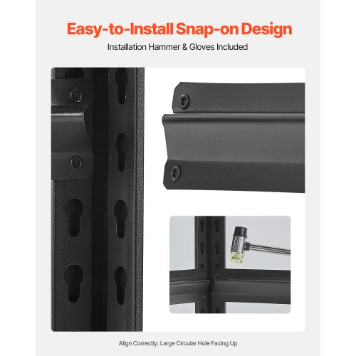 Storage Shelves 18" D x 48" W x 78" H 5-tier Garage Storage Shelving ...