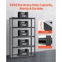 Storage Shelves 18" D x 48" W x 78" H 5-tier Garage Storage Shelving ...