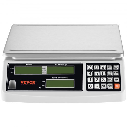 VEVOR Industrial Counting Scale, 30 kg x 1 g, Digital Scale for Parts ...