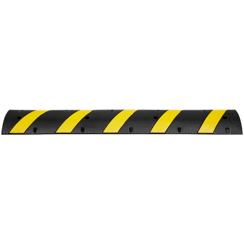 VEVOR 2 PCs 72'' Rubber Speed Bump 2 Channel 22000lbs Load Heavy Duty ...