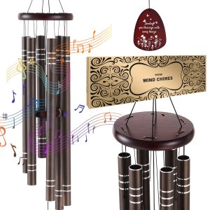 VEVOR Wind Chimes for Outside, 42", Deep Tone Wind Chimes with 6 Tubes ...
